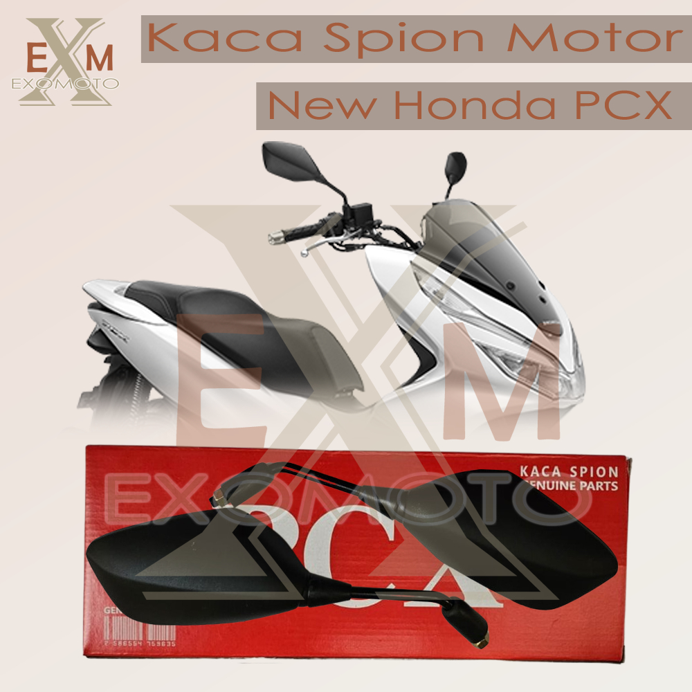 Honda PCX Drat Standard Rear View Mirror Exomotor Convex Flat Glass ...