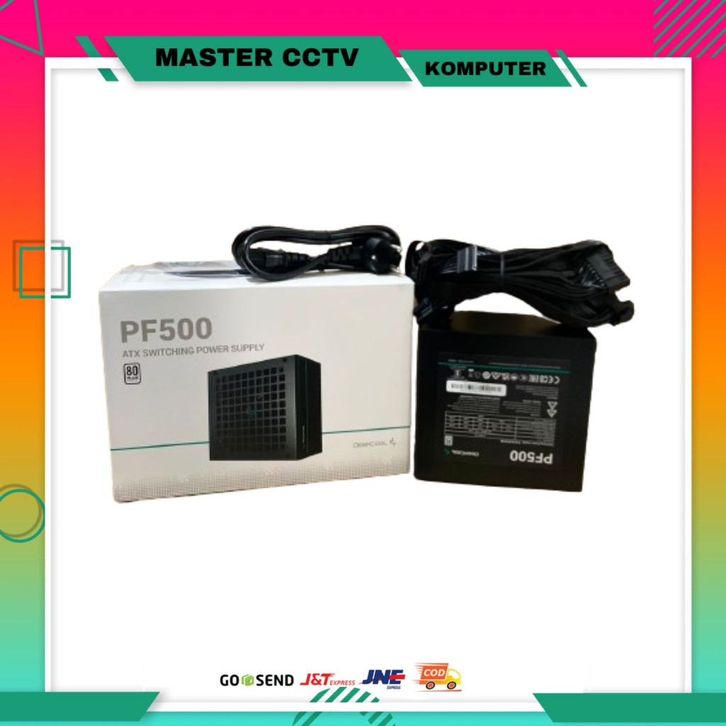 Psu DeepCool PF500 500Watt 80+ White All Flat Cable Power Supply ...