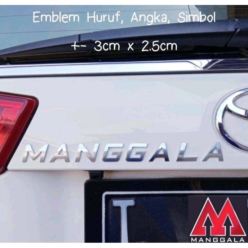 Emblem Letters Numbers Symbols Silver Matte Doff | Shopee Philippines