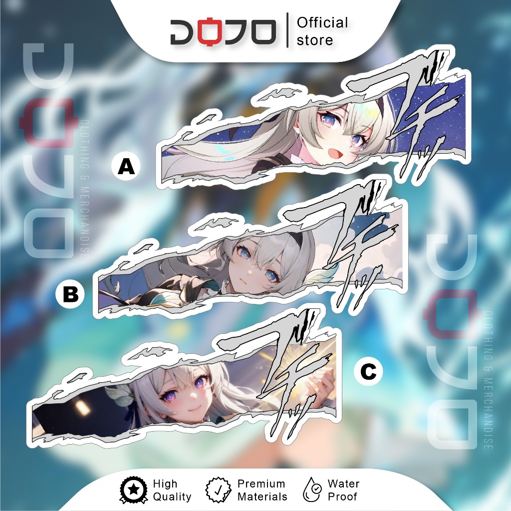 VINYL Honkai Star Rail Firefly HSR Sticker for motorbike car notebook ...