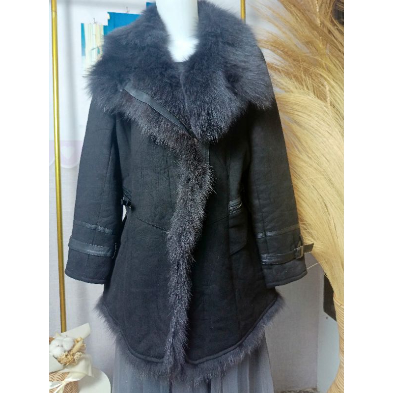 Luxury ORIGINAL LONG SUEDE GENUINE FEATHER (MANTEL/JACKET/COAT ...