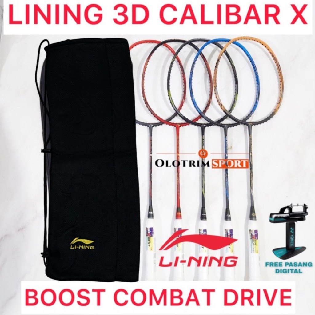CALIBAR X Combat Drive Boost Series Original Badminton Lining Racket ...