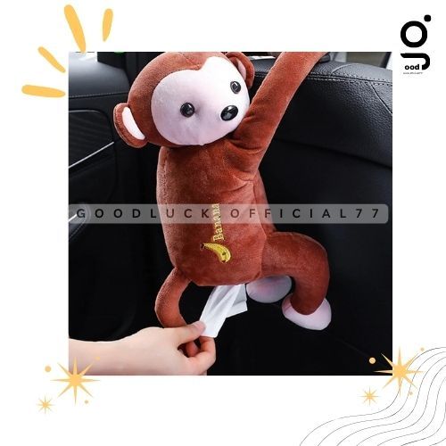 Gluck Monkey Hanging Tissue Box - Monkey Character Tissue Box | Shopee ...