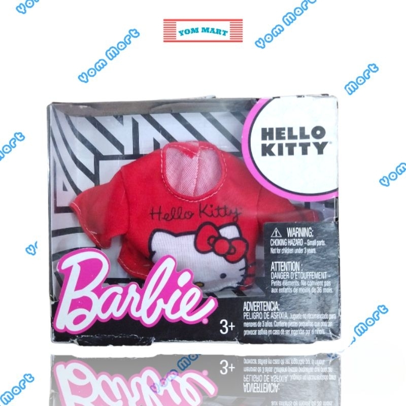 Barbie HELLO KITTY SHIRT DOLL | Hello KITTY RED COLOR Doll Clothes ...