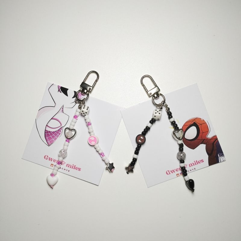 GANTUNGAN Spiderman Phone Strap | Gwen Spiderman Couple Keychain ...