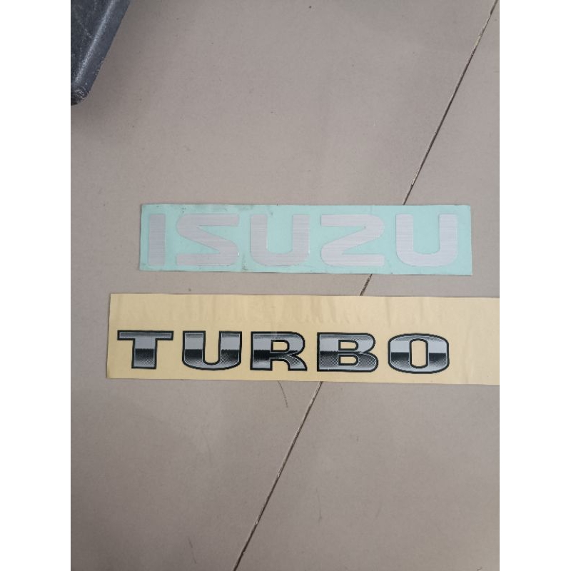 ISUZU TURBO ORI Panther pick up tub door sticker, screwdriver sticker ...