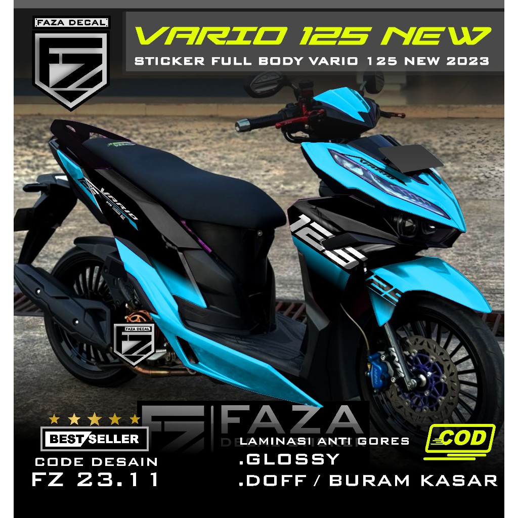 Decal Sticker vario 125 new 2023 2024 Full Body simple latest graphic ...