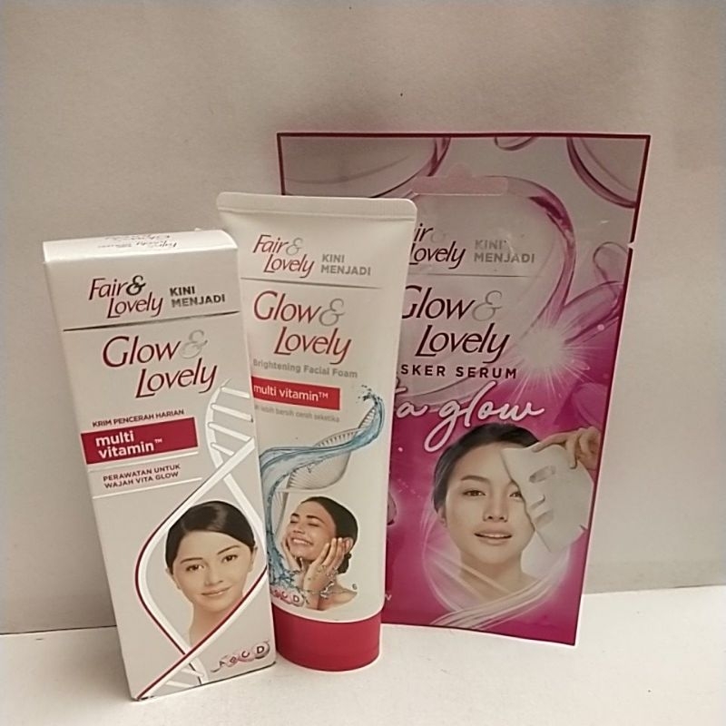 Fair & Lovely Big Package brightening cream 46g + Facial foam 100g and ...