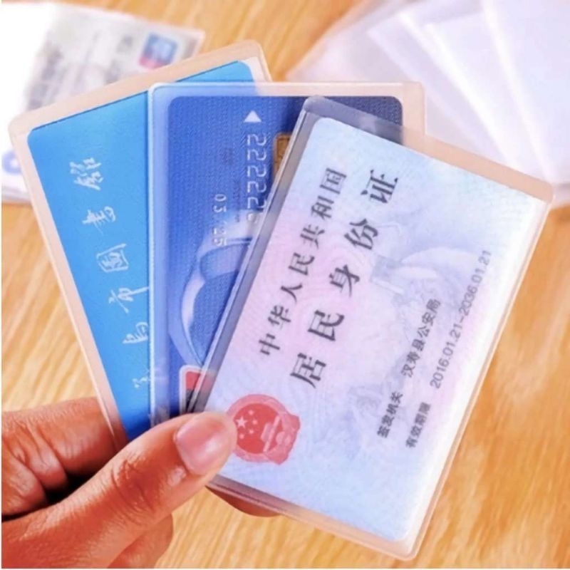 Plastic ATM Card SIM KTP Protective Anti-Scratch Credit Card Casing ...