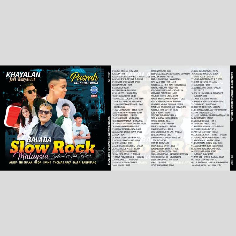 Mp3 Audio Cassette of the Latest Malaysian Slow Rock Songs 2024 ...