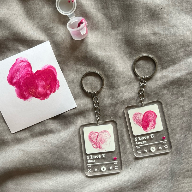 Lga custom Name Fingerprint keychain (Get 2 Keychains) | Shopee Philippines