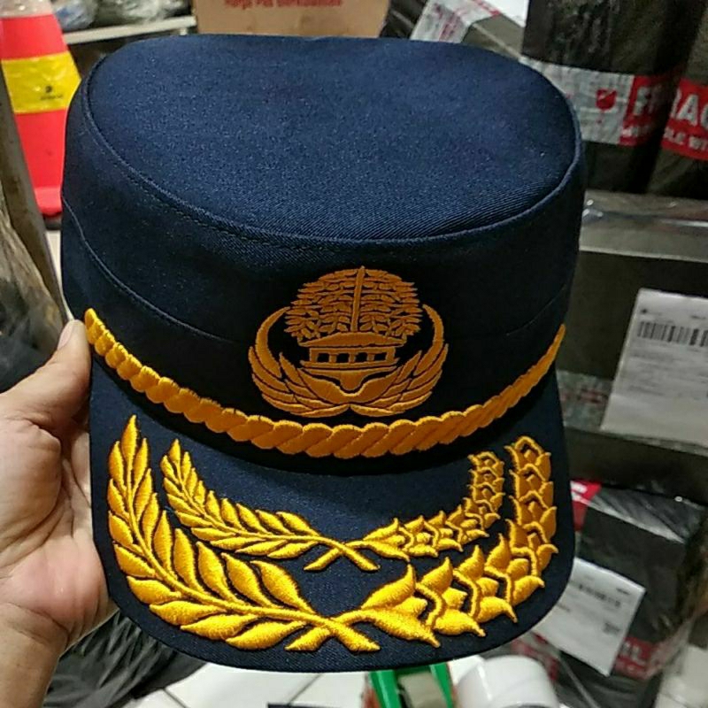 Navy blue 2 ray corpri commando hat | Shopee Philippines