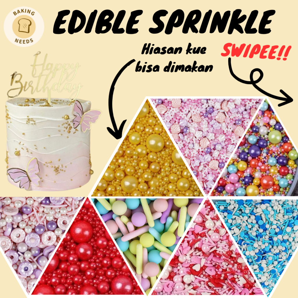 Sprinkles trimit sprinkles 10gr sprinkles mix cake Decoration edible ...