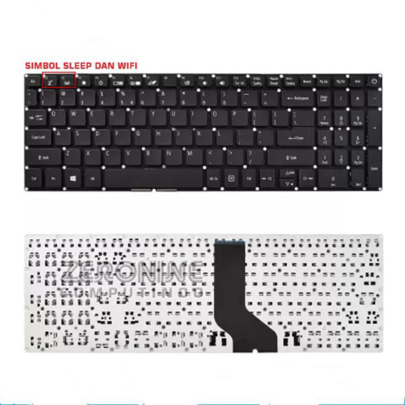 TOMBOL Acer Keyboard For Aspire 3 A315-41 A515-41 15 Inch F2 WIFI ...
