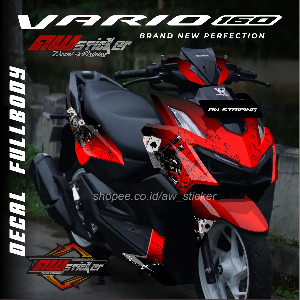Vario 160 Fullbody Sticker Decal Latest Vario 160 Sticker Venom Aw 50 ...