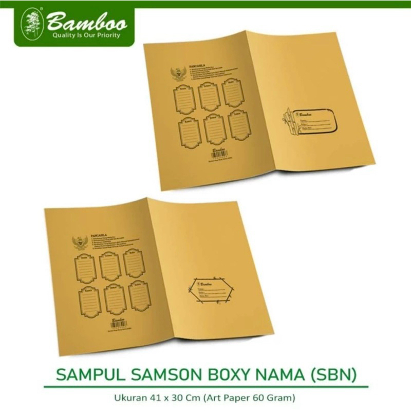 SAMSON BOXY BOOK COVER / NAME BOXY COVER (1 pack contains 20 pcs ...