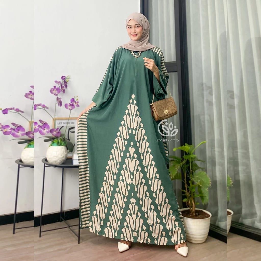 Jogja Kaftan - Premium Rayon Kaftan Daster Jumbo Kaftan Batik Motif ...