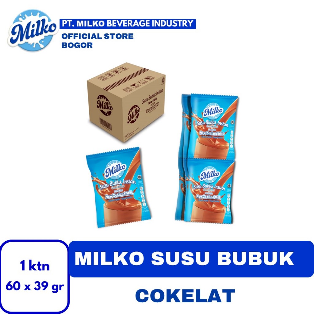 Milko INSTANT MILK POWDER CHOCOLATE FLAVOR 60 X 39 GR | Shopee Philippines