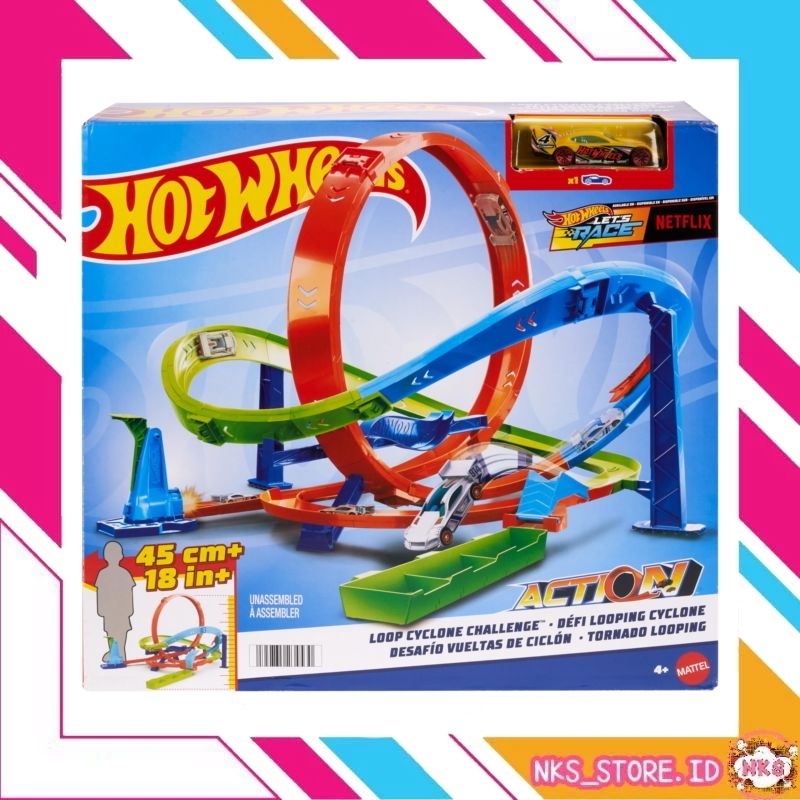 Hot Wheels Track Loop Cyclone Challenge Trackset hotwheels Action ...