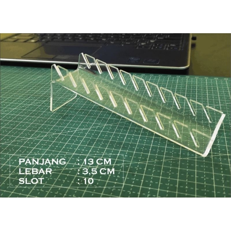 10-slot Acrylic Voucher Rack/10-Slot Acrylic Prime Rack | Shopee ...