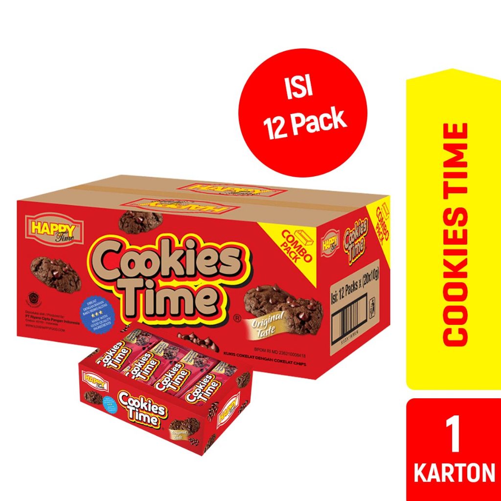 Happy Time Cookies Time (1 Carton contains 12 Combo Packs) | Shopee ...