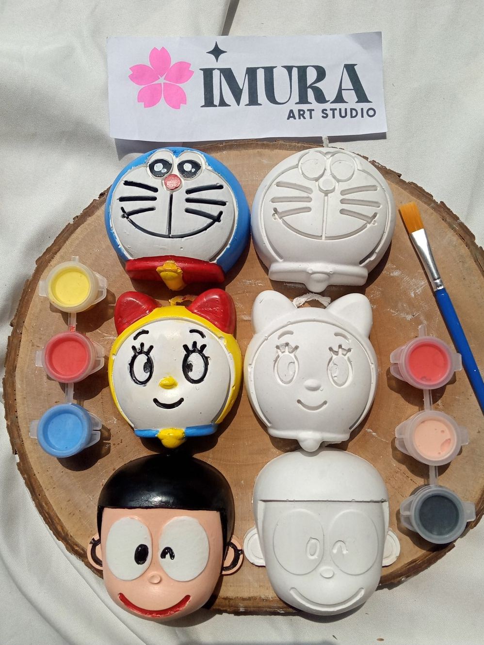 Doraemon Series Children's Educational Toys/2 Character Statues ...