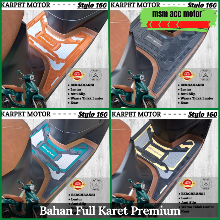 Honda Stylo 160 2024 2025 2026 Motorcycle Carpet Premium Rubber ...