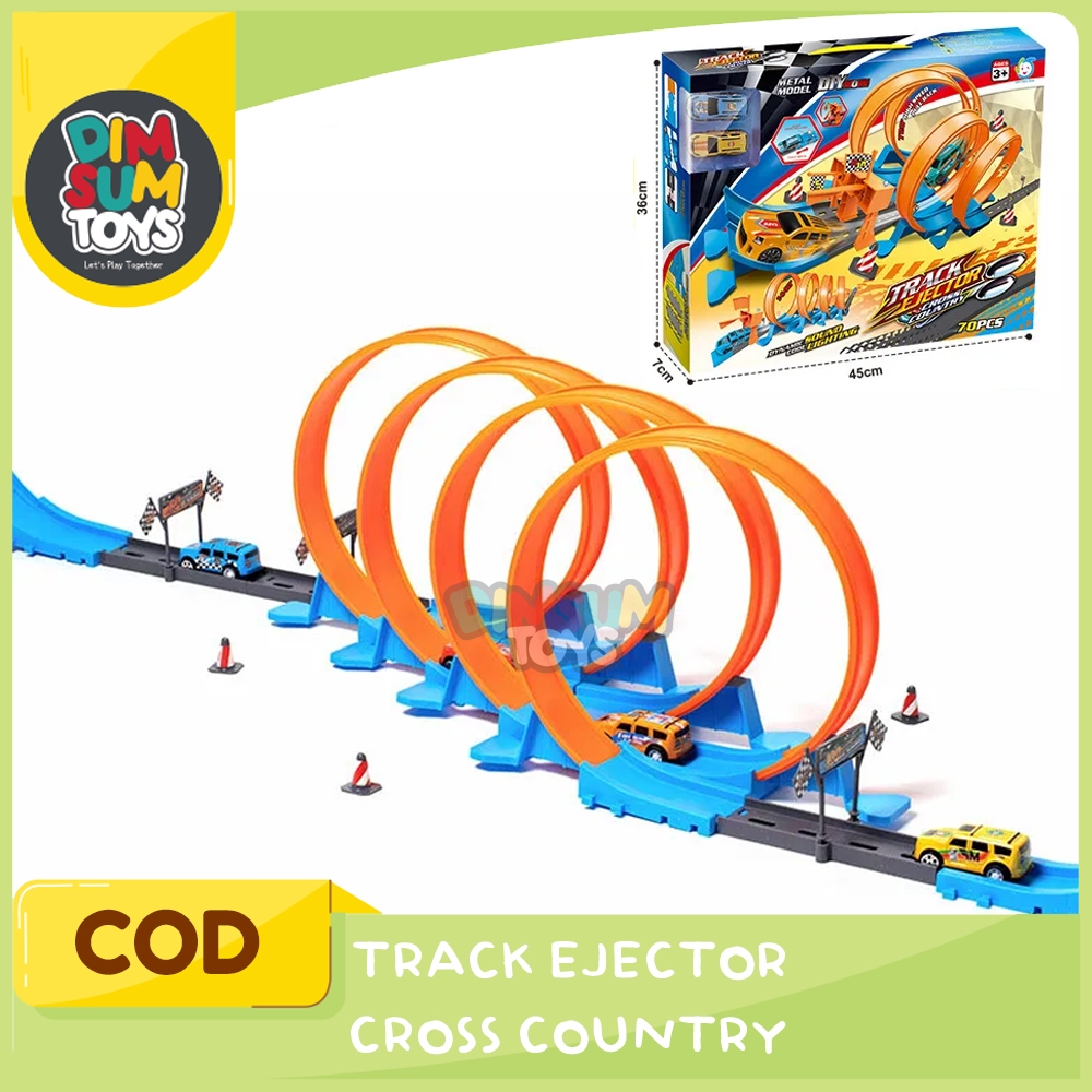 Track Toy Diecast Ejector Racing Cross Country 360 Degree Loops ...