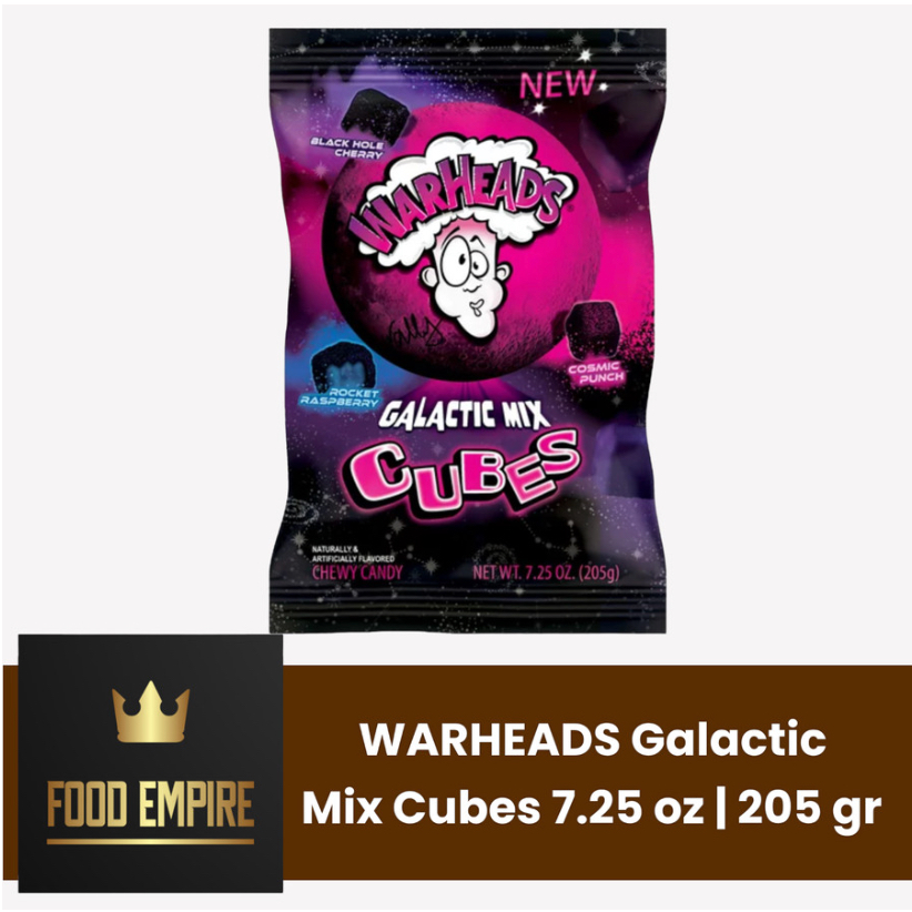 Warheads Galactic Mix Cubes 7.25 oz | Sour Chewy Candy | Warhead candy ...