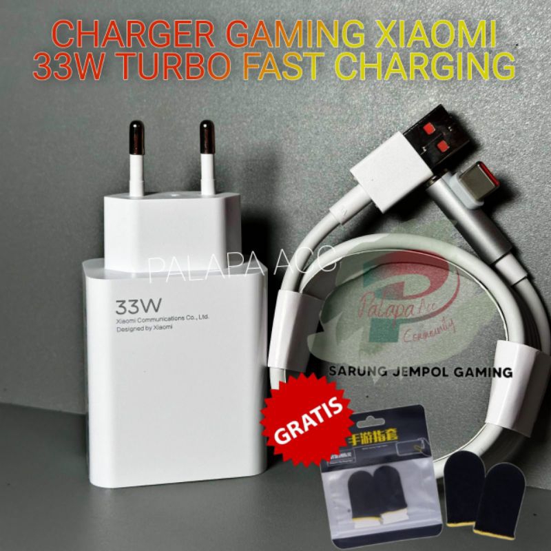 Xiaomi GAMING CHARGER 33W USB TYPE C TURBO FAST CHARGING REDMI Mi 8 9 ...