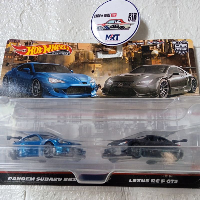 Hot Wheels Premium Two Pack Pandem Subaru BRZ Lexus RC F GT3 Children's Toy Original Card Japan ...