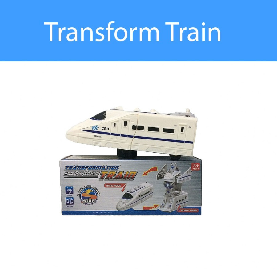Children's Toy Train Transform Train Change Robot Deformation 8020 ...