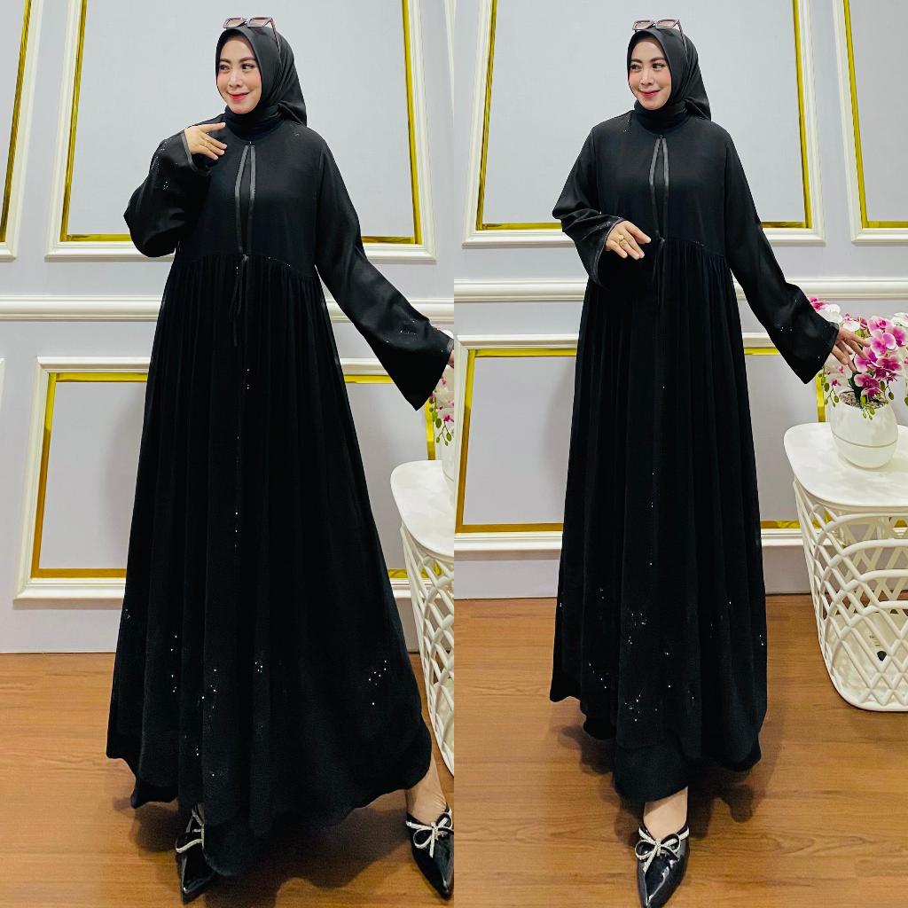 HITAM Abaya Black Turkey Modern Teenagers Latest Luxury Turkish Abaya ...