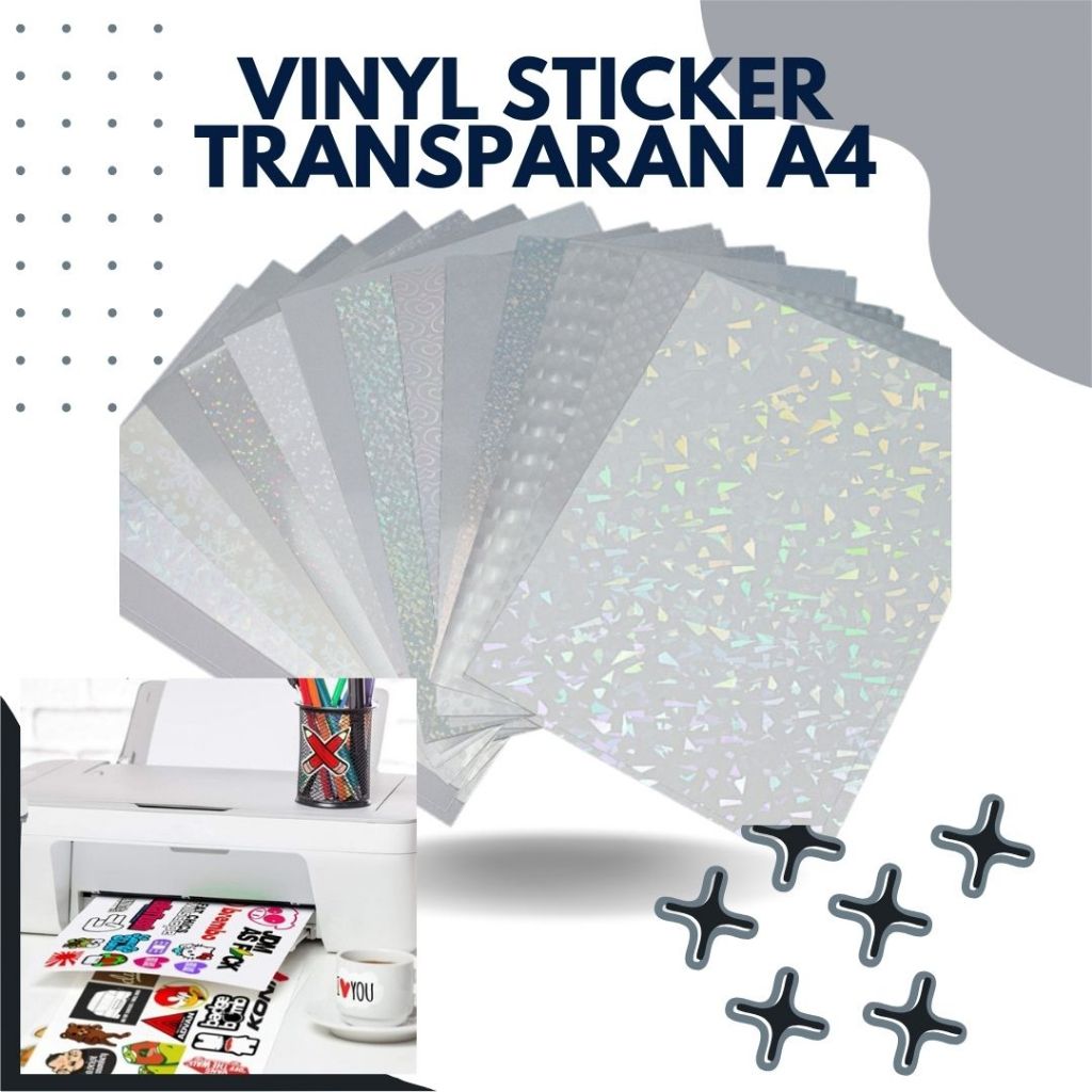 Printable Vinyl Sticker Transparent Imported Waterproof inkjet Printer ...