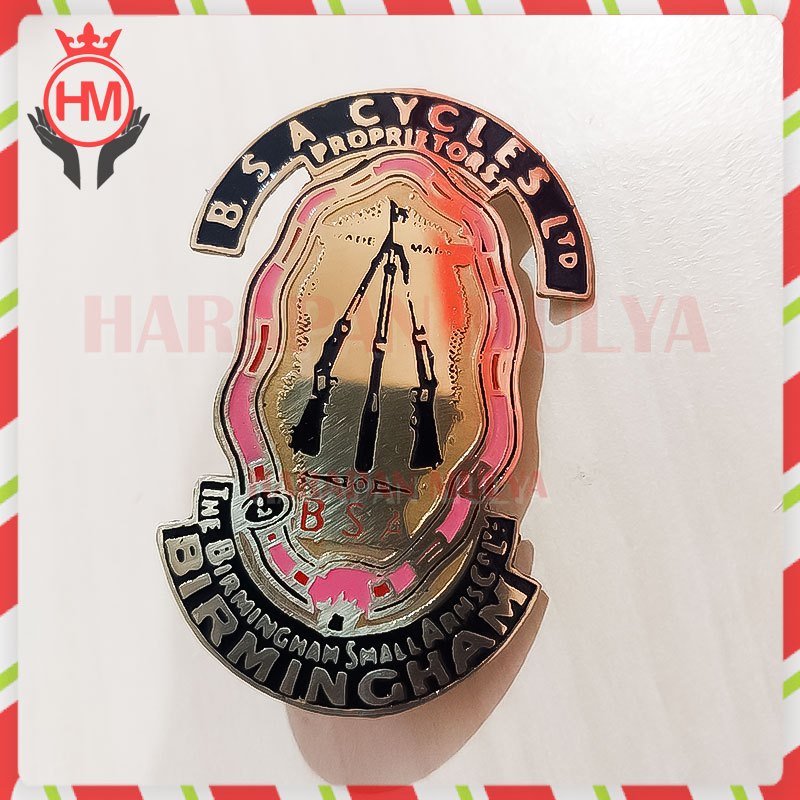 Old Bicycle Brand BSA Cycle Logo Badge - BSA Decoration Accessories Pin ...
