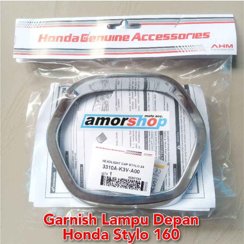 Garnish Headlight Cap for Honda Stylo 160 Original Honda | Shopee ...