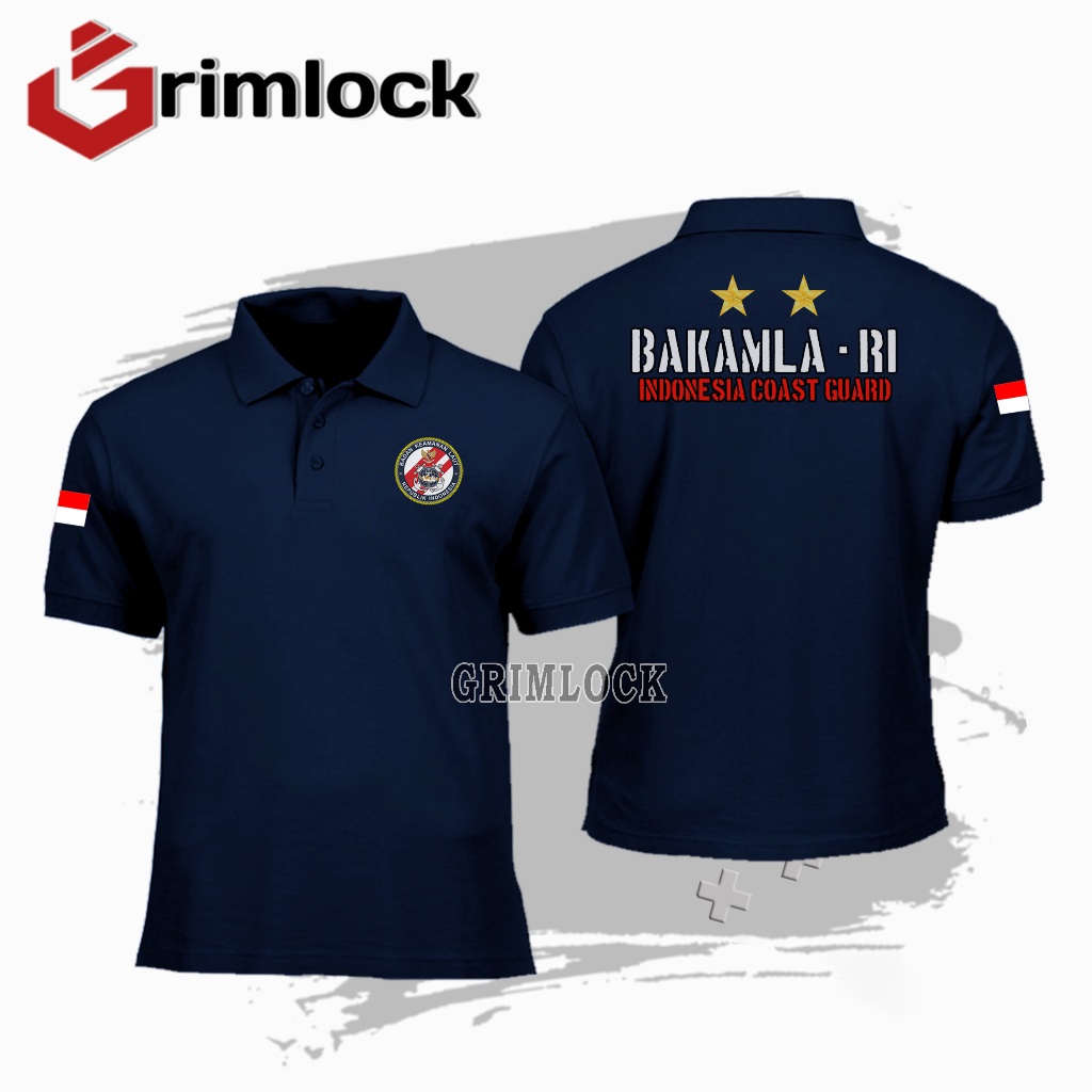 Bakamla Polo Shirt / Indonesian Coast Guard / Short Sleeve / Long ...