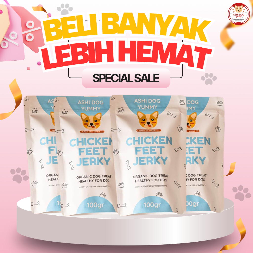 Save Package | Ashi Dog Treat Jerky Feet Chicken Snack Jerky Dog Snack ...