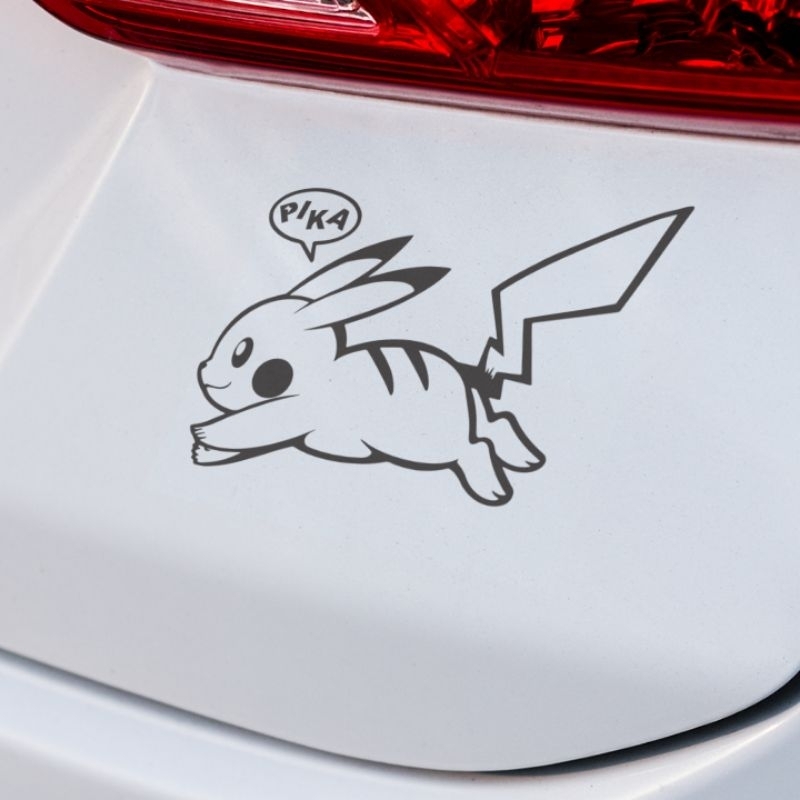 Pokemon Pikachu Pika Decal Stickers for Laptops, Cars, etc | Shopee ...