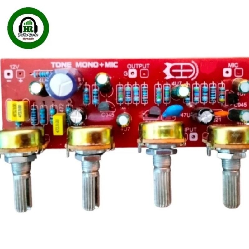 Tone Control Mono + Potentio mic: Bass, Treble, Volume, Vol mic Voltage ...