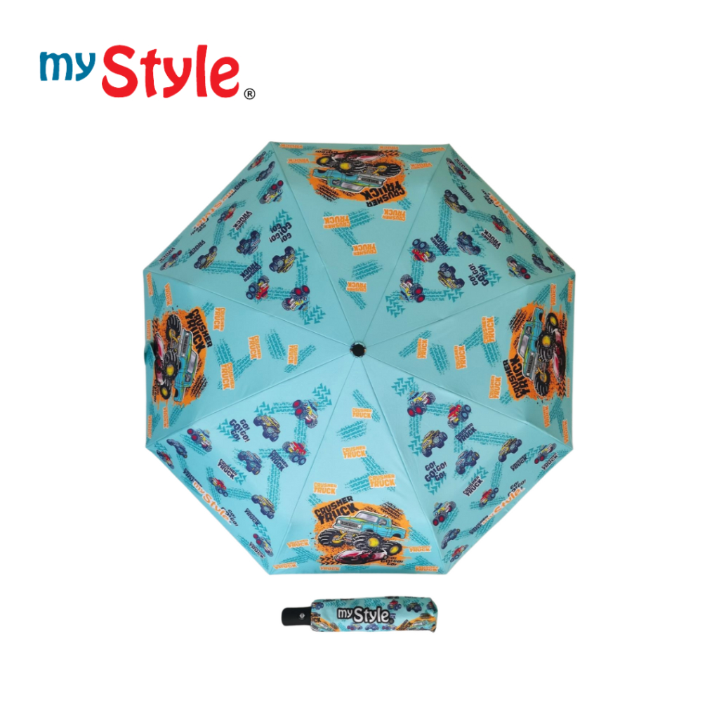 My Style TM 1531B Gold 99% UV Umbrella Size 21", 3 fold for Boys - Anti ...