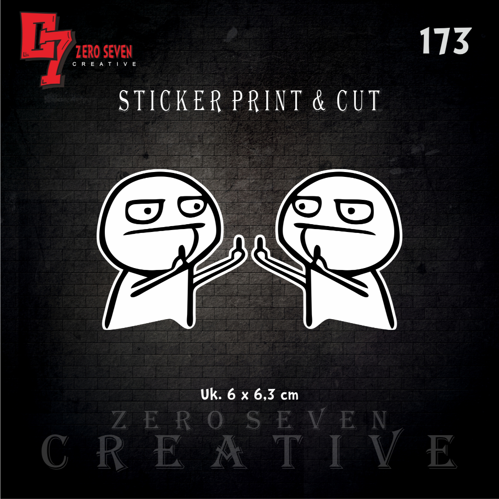 CENTER FINGER EMOJI STICKERS MIDDLE FINGER/S RACING/S MOTORCYCLE ...