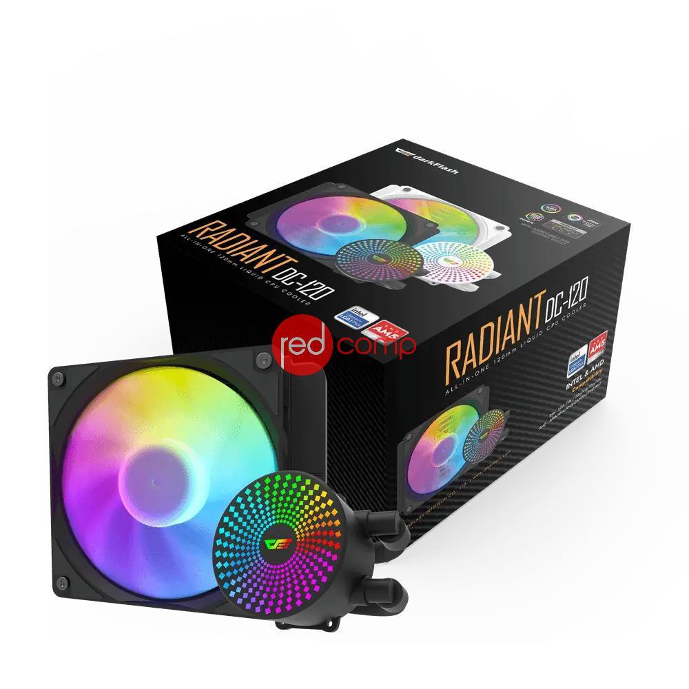 Darkflash RADIANT DC120 AIO 120MM CPU COOLER - 120MM ARGB CPU LIQUID ...