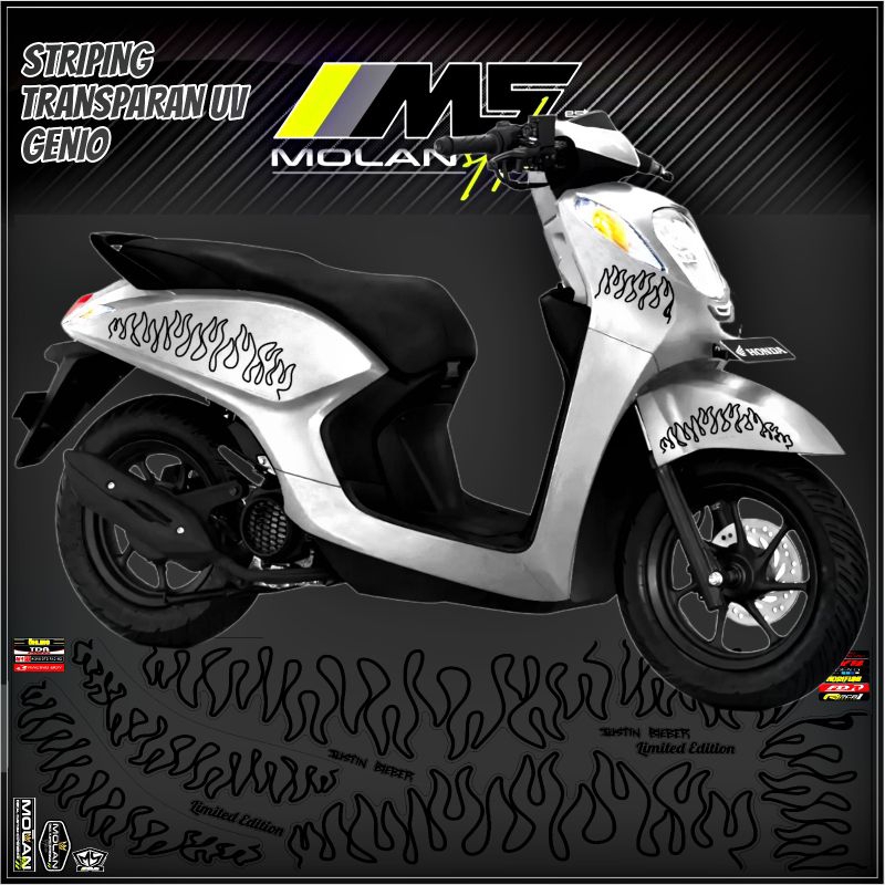 Decal Sticker Striping Variations Transparent Uv Genio Api Honda Genio ...