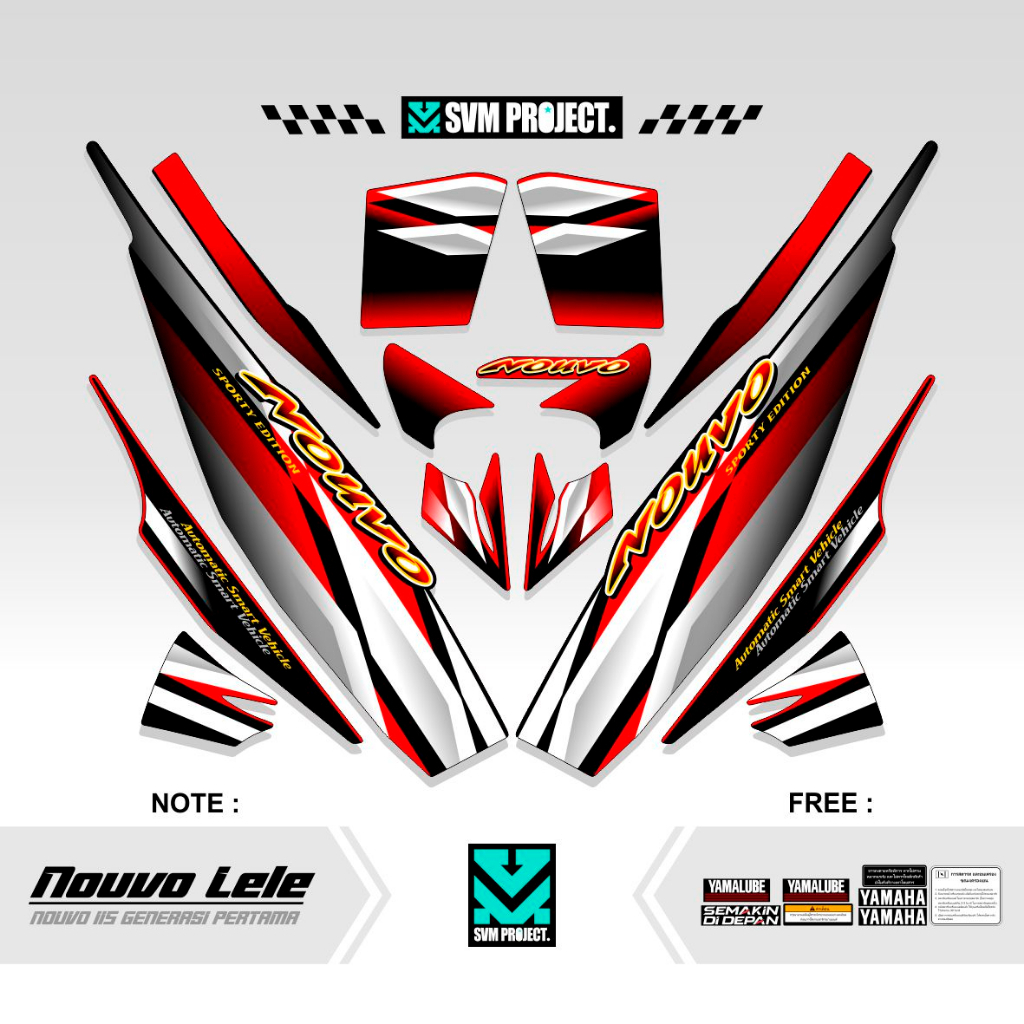 Striping NUOVO Catfish 115 MOTIF 6 NOUVO GO/STICKER NOUVO Catfish ...