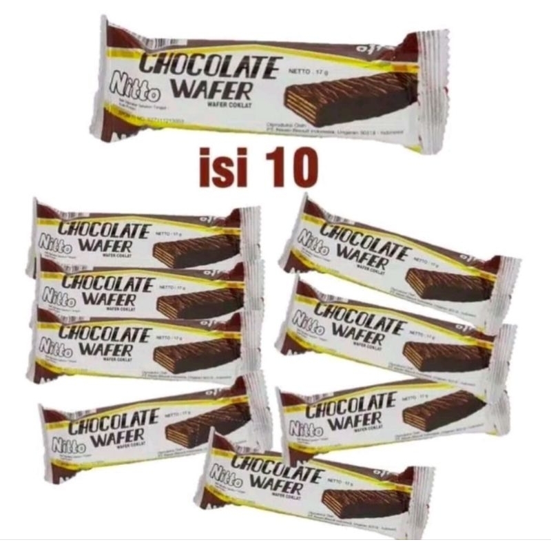 Nissin Wafer Nitto chocolate contents 10 | Shopee Philippines