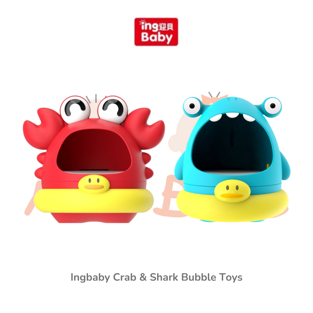 Ing Baby Crab & Shark Bubble Splash Water Bath Toys Kids Bath Toys 18m ...