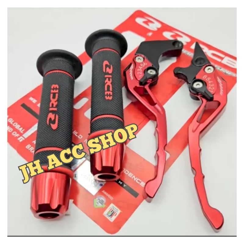 RCB Original Handgrip HG55 + CNC Handlebar Jalu + CNC Adjustment Brake ...