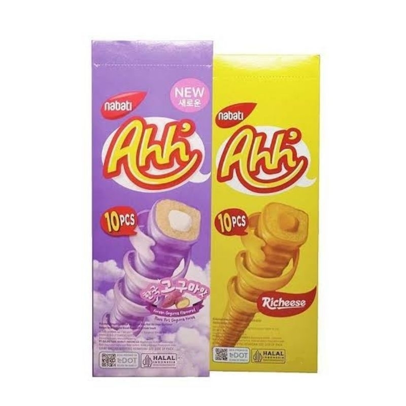 UNGU Richeese Nabati Ahh Cheese Cheese / Purple Sweet Potatoes Box ...