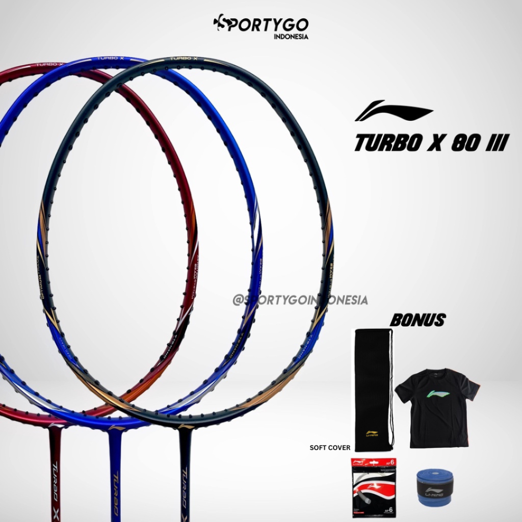 Original Badminton Lining TURBO X 80 III Racket | Shopee Philippines